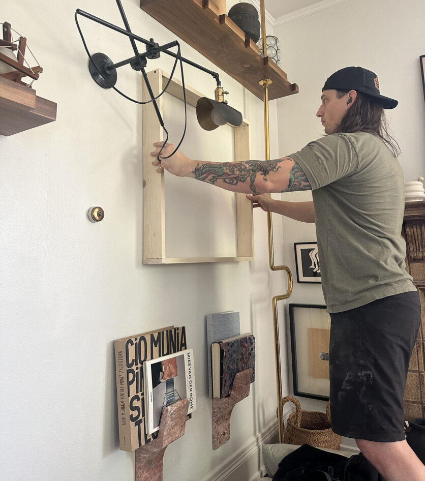 Jess' Art Filled Living Room/Office Reveal